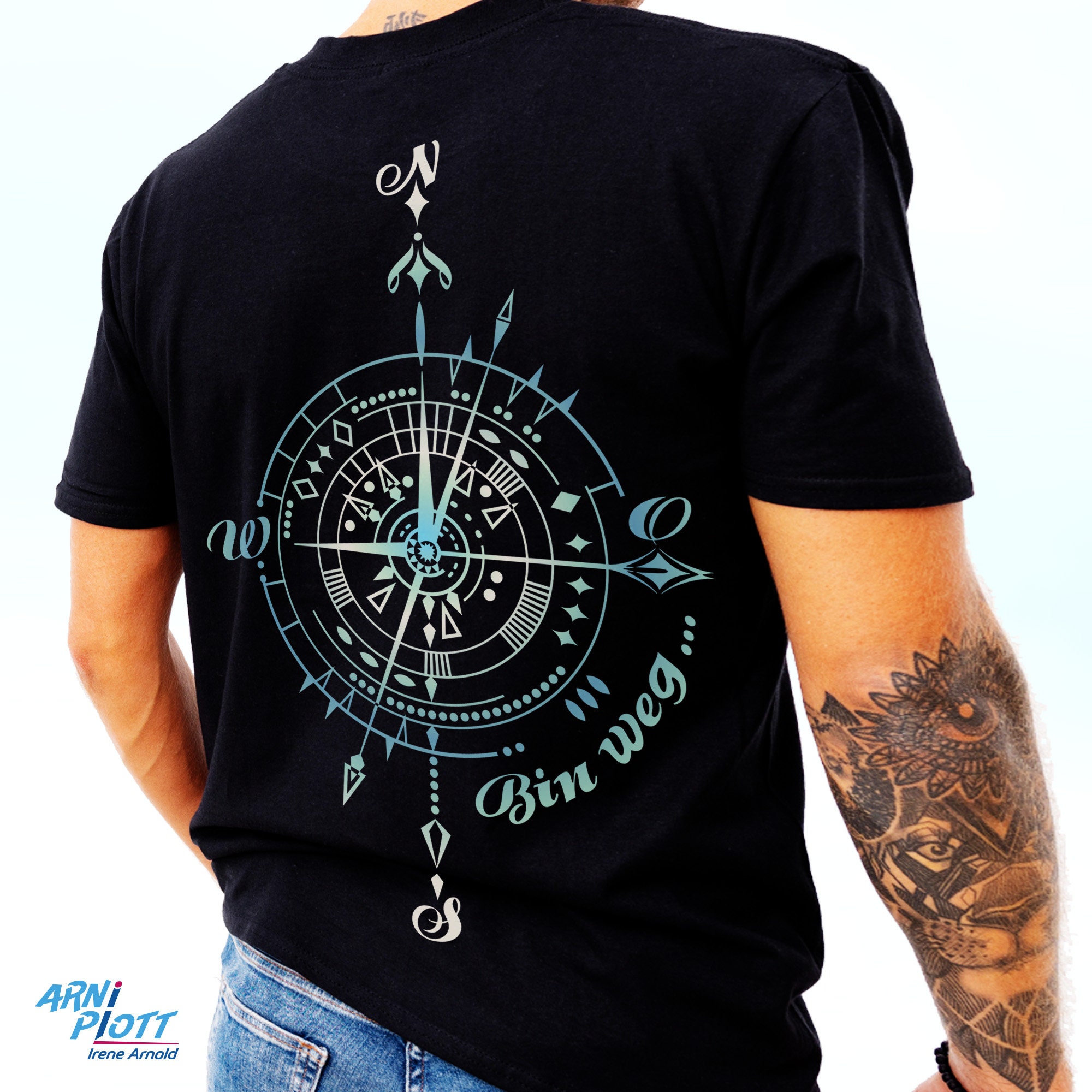 Plotter File Compass, Antique Wind Rose SVG File Camping for Shirt ...
