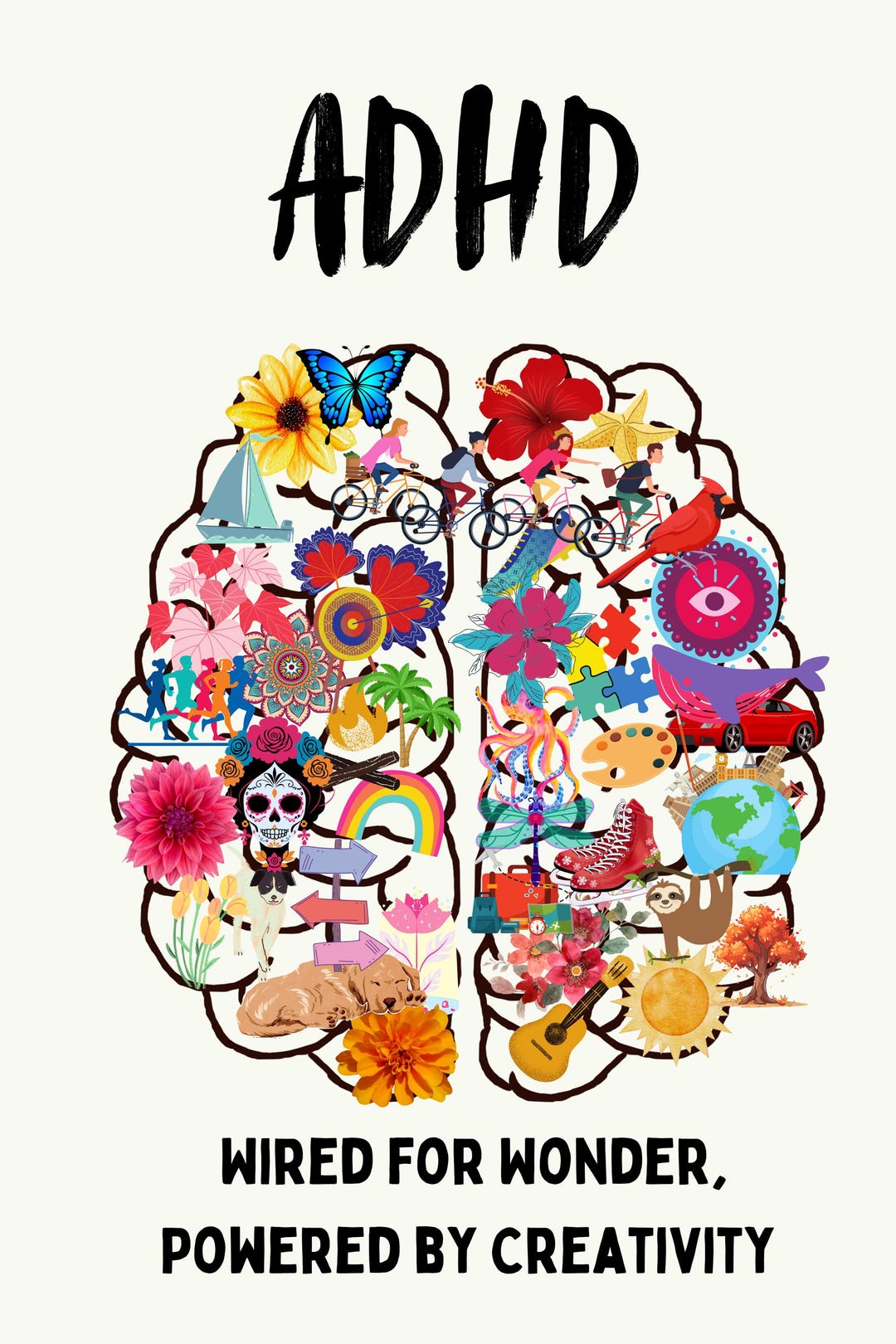 ADHD Poster, ADHD Super Powers, Strengths, Printable Wall Art, ADHD Art ...