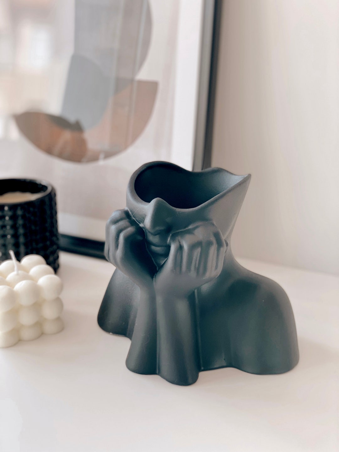 Woman Face Vase, Modern Decorative Vase for Stylish Home Decor, Unique ...