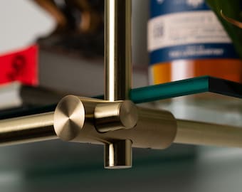 Brass Two-way Shelf Connector for Modular French Bistro Shelves the ...