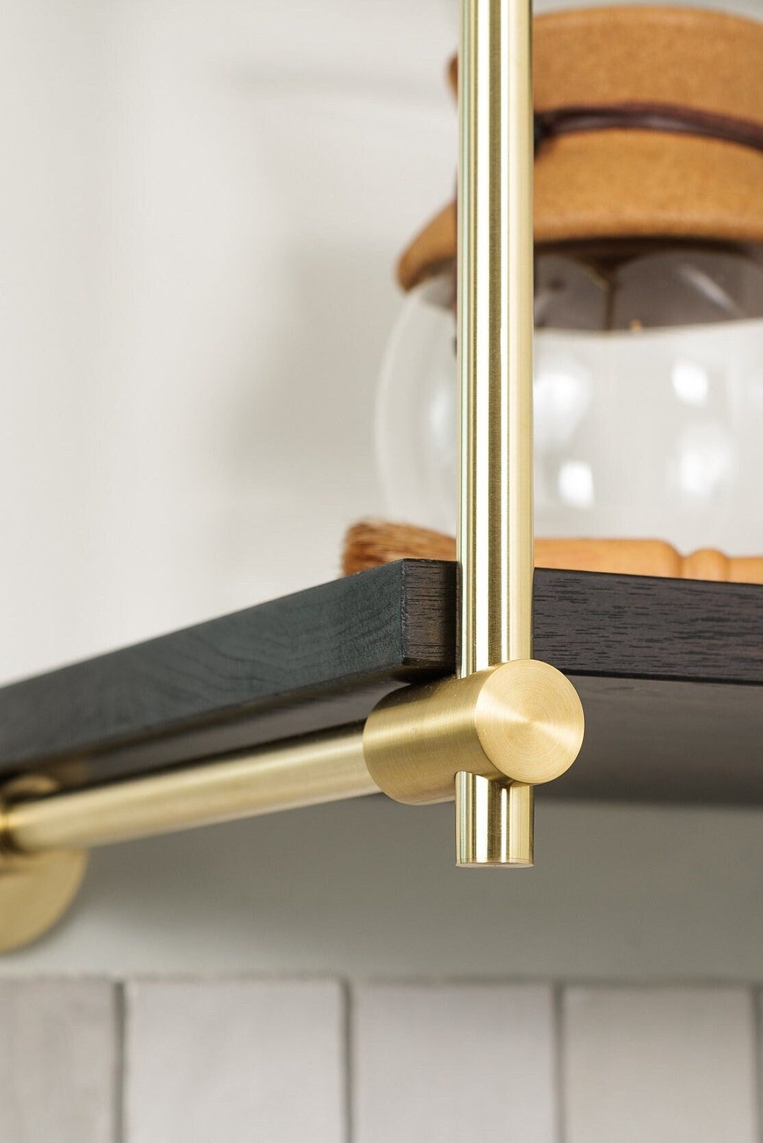 Brass Two-way Shelf Connector for Modular French Bistro Shelves | the ...