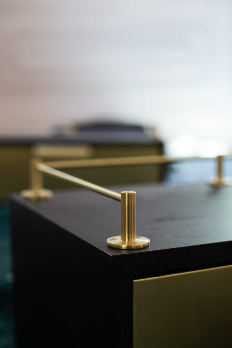 Customizable Brass Tipping Rail - Bottle Rail/ Shelf Rail / Fiddler ...