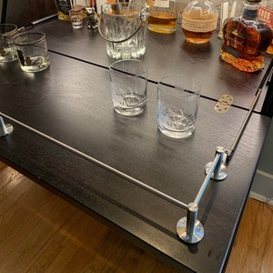 Customizable Brass Tipping Rail - Bottle Rail/ Shelf Rail / Fiddler ...