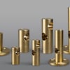 Customizable Brass Tipping Rail - Bottle Rail/ Shelf Rail / Fiddler ...
