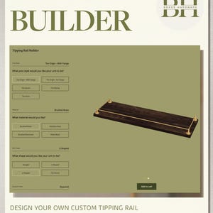 Customizable Brass Tipping Rail - Bottle Rail/ Shelf Rail / Fiddler ...