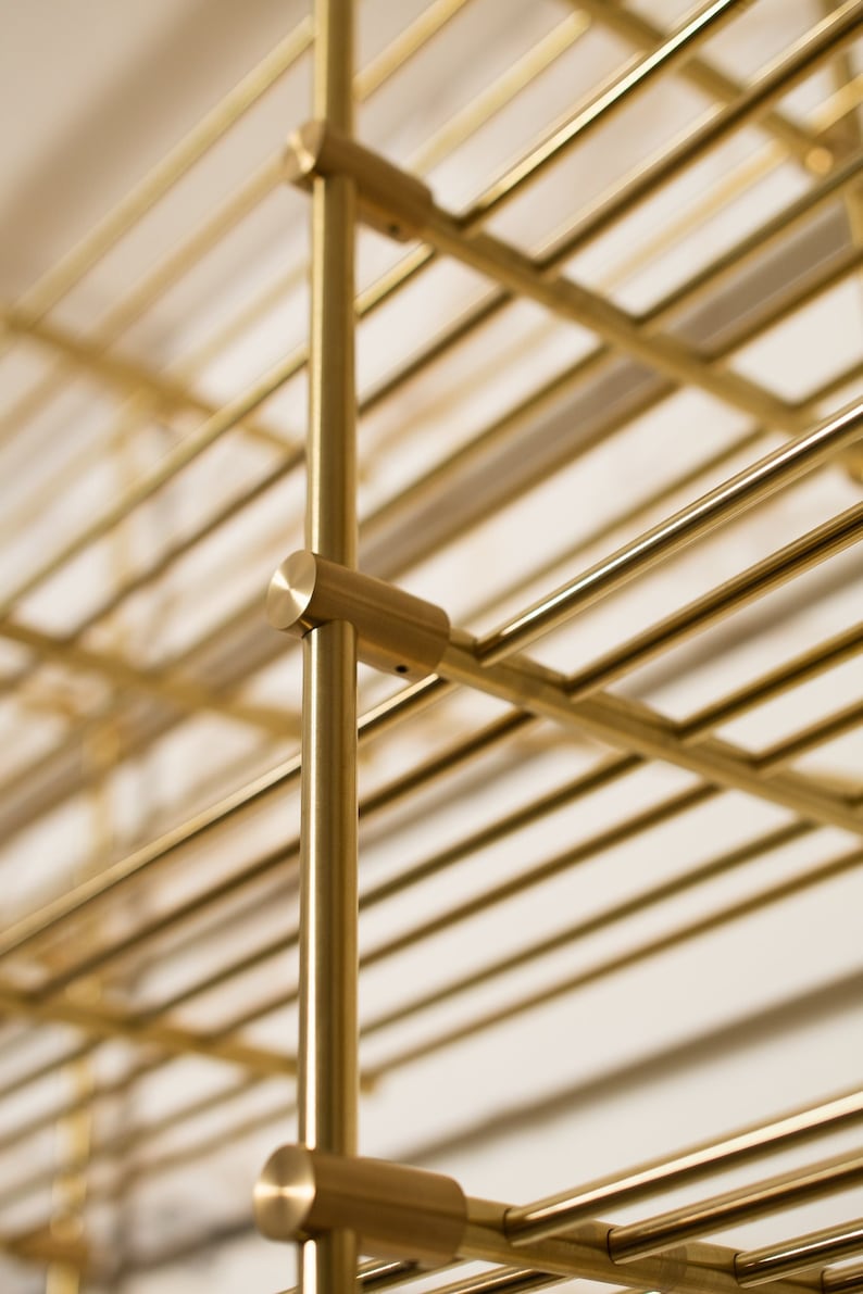 Brass Two-way Shelf Connector for Modular French Bistro Shelves | the ...