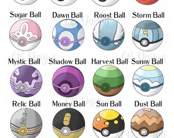 All Pokeballs Names