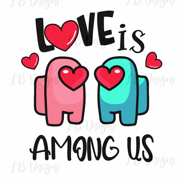 Among Us Valentine Card - Etsy