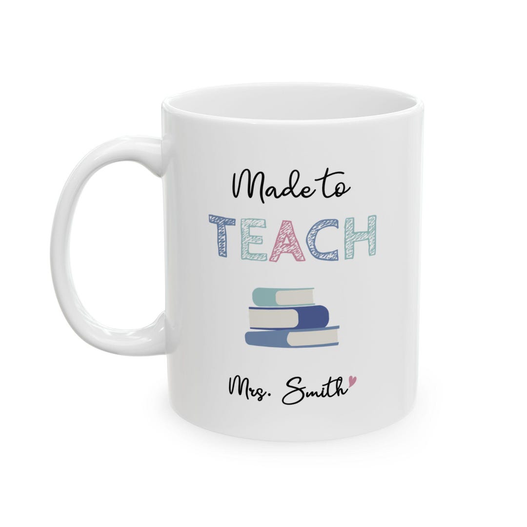 Teacher Coffee Mugs, School Teacher Coffee Cup Gifts, Personalized ...