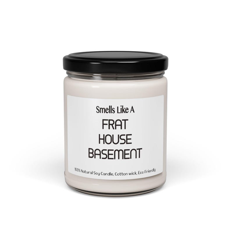 Funny Candle Gift for College, Frat House Basement Candle, Funny Candle ...