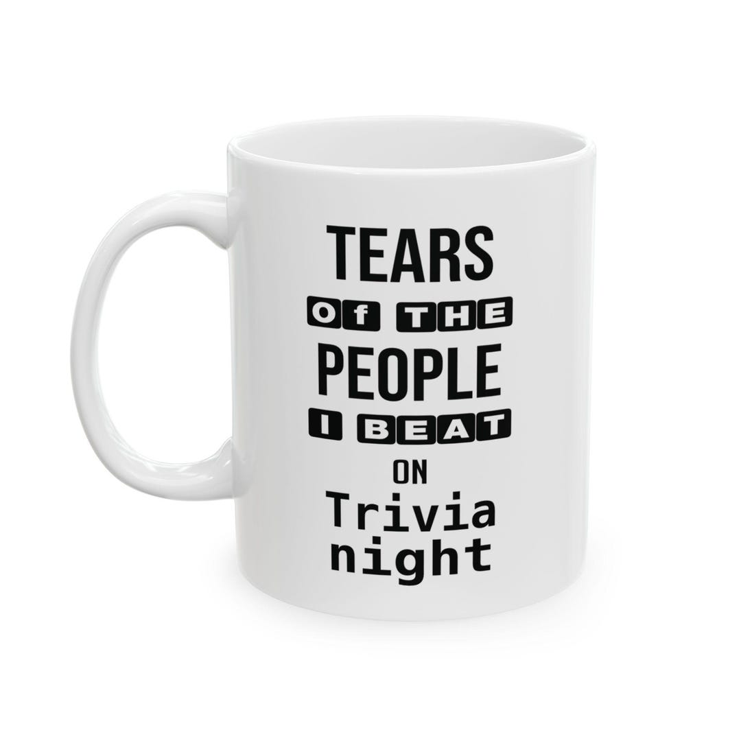 Trivia Night Mug, Trivia Night Funny Cup, Trivia Contest Cup, Funny ...