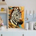 Colorful Zebra Paint Colors Printable Art, Digital Download Print, Wall ...