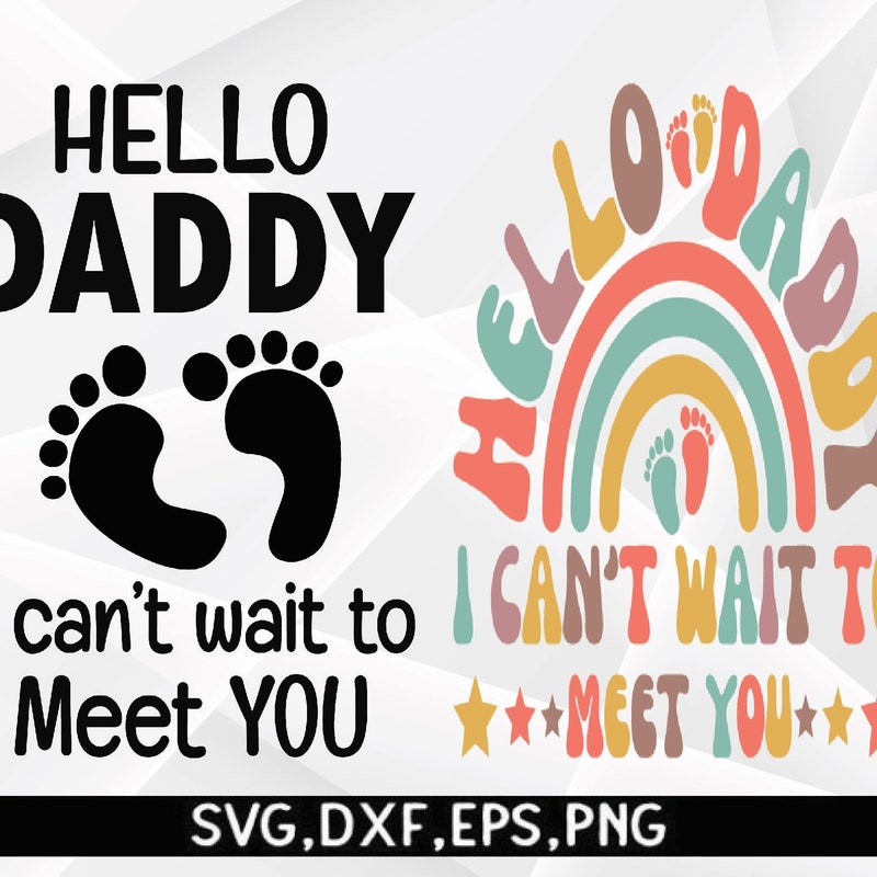 Hello Daddy - Etsy
