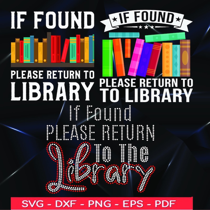 Library Svg - Etsy