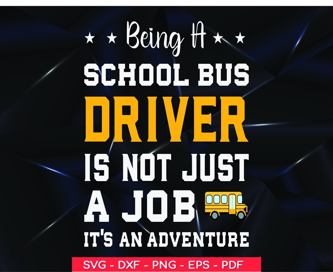 School Bus Driver Adventure (svg, Png, Dxf, Eps) (digital Download) - Etsy