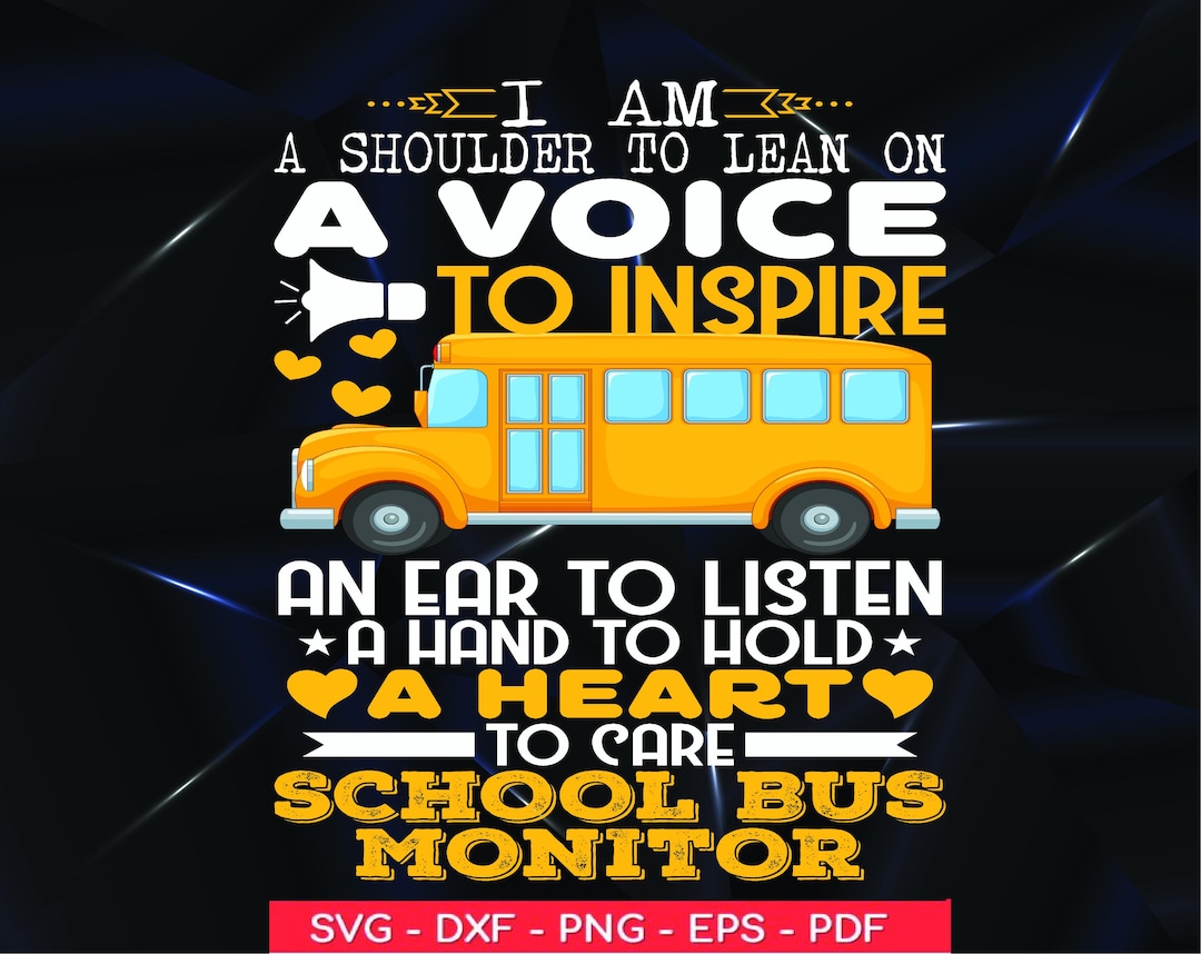 School Bus Monitor SVG: Inspirational Design for Cricut, Silhouette ...