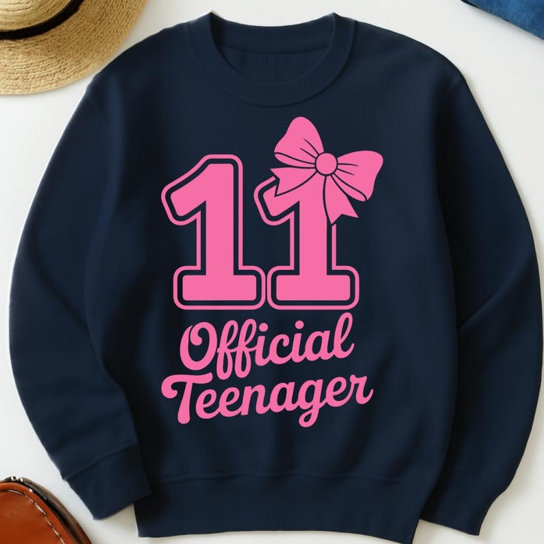 Coquette Bow Eleven Birthday Png Svg, Personalized Age Number Svg ...