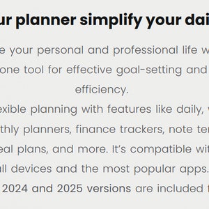 Digital Daily Planner 2024 2025 UNDATED, iPad Goodnotes Planner ...