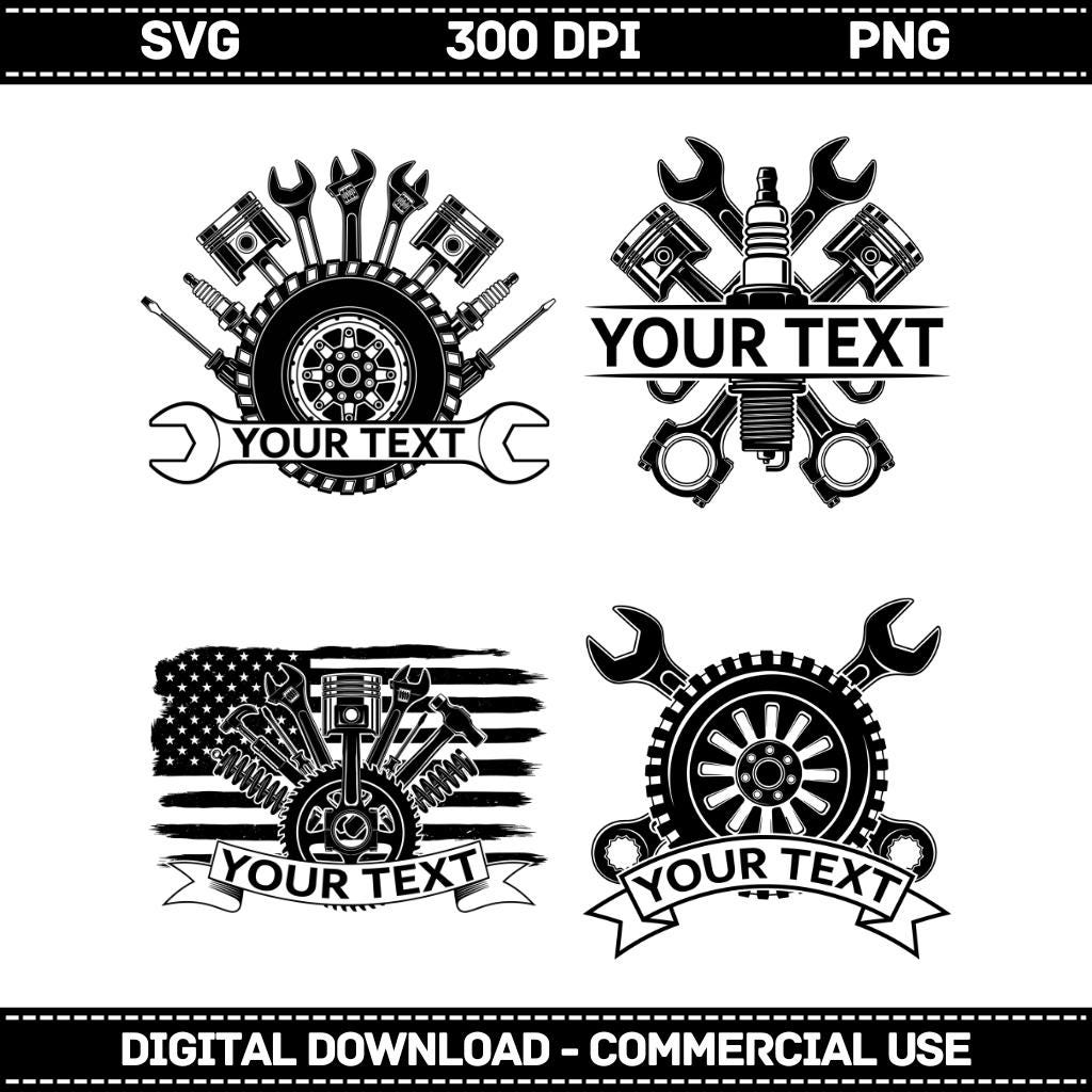 Mechanic Tools Split Monogram Svg Png, Mechanic Logo, US Mechanic ...