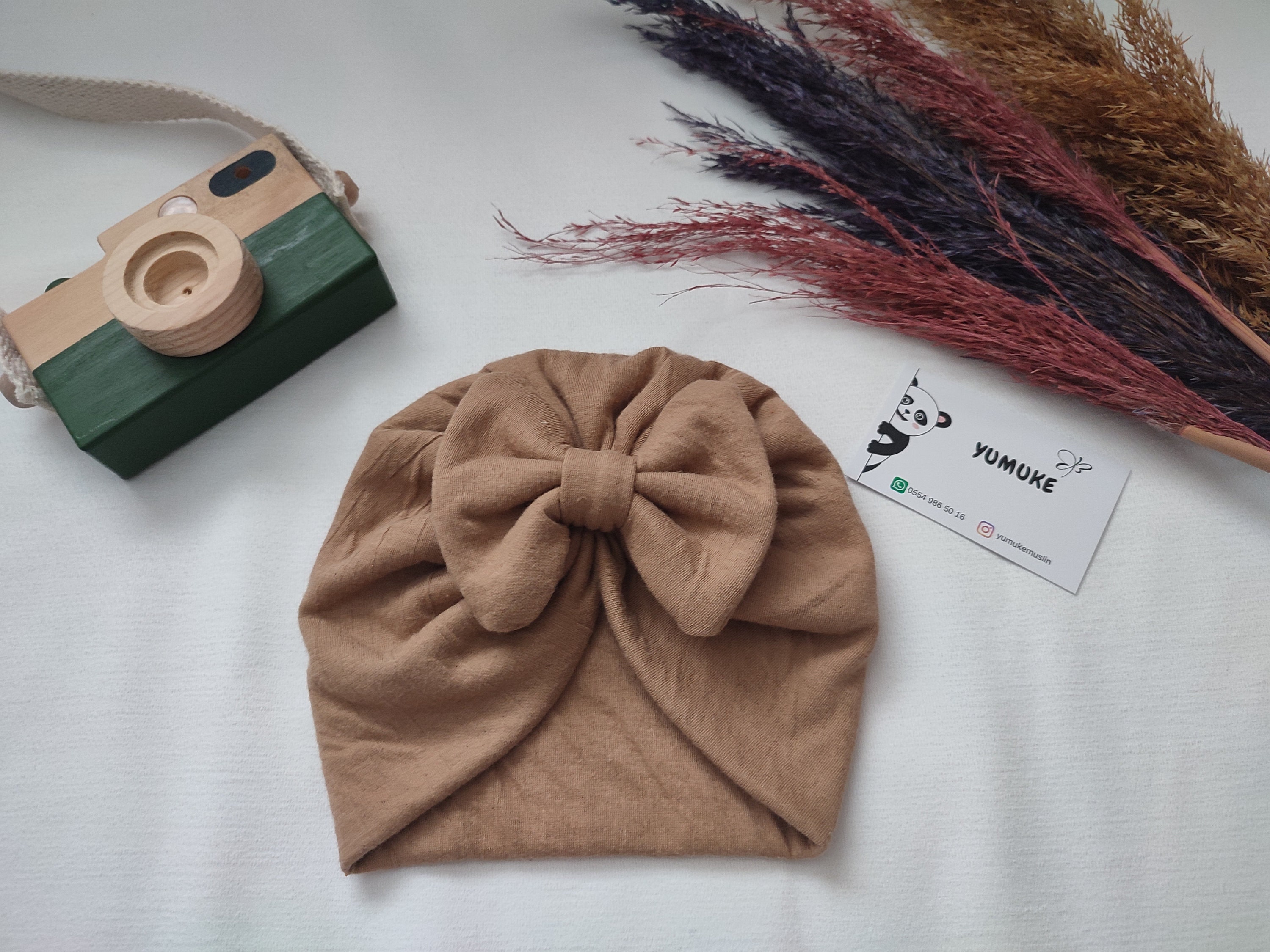 Muslin Combed Fabric Baby Turbans, Knot Baby Turban Hat, Newborn Beanie ...