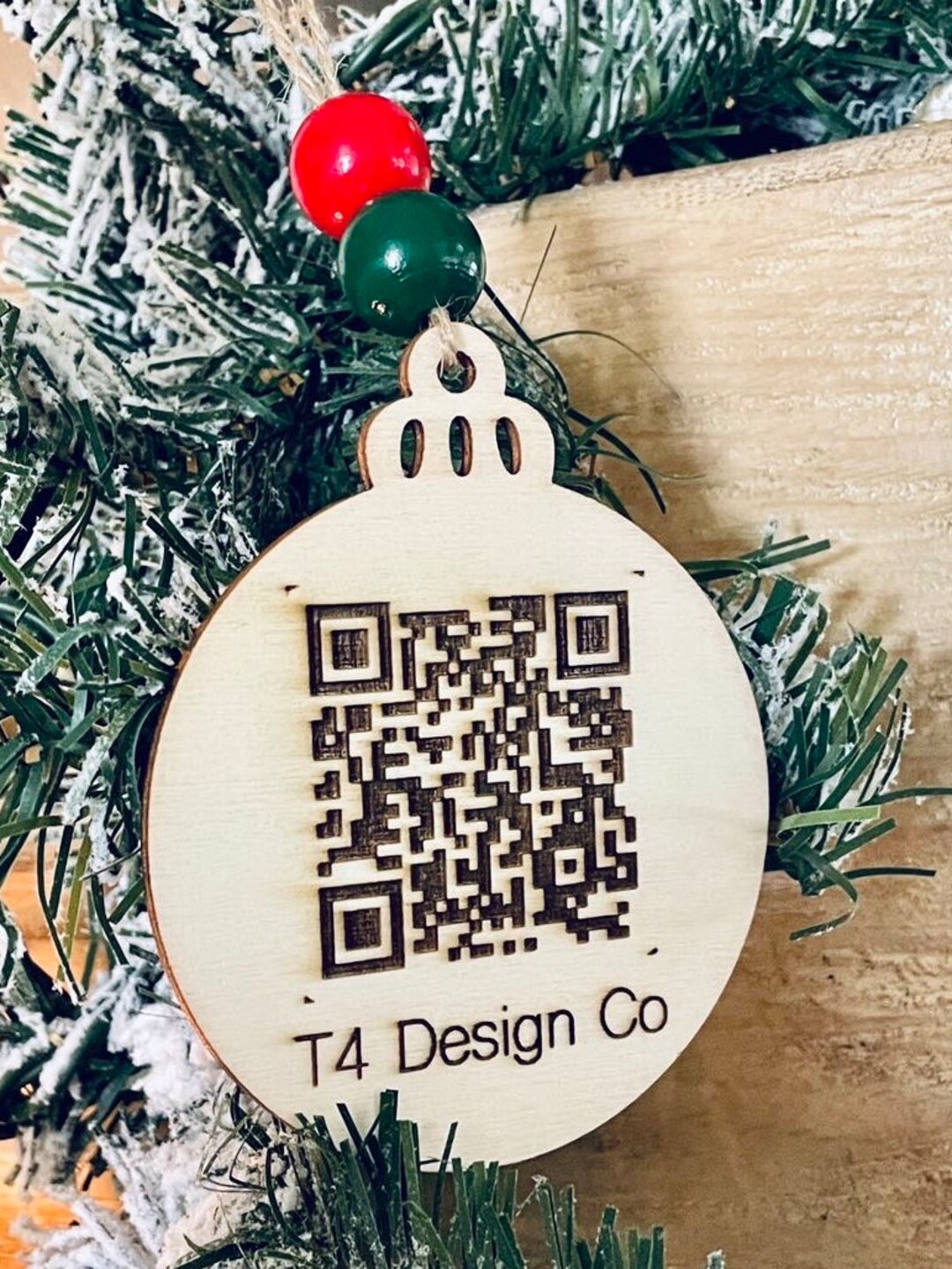 QR Code Ornament, Unique Gift, Christmas Ornament, Custom Sentimental ... QR Code Ornament, Unique Gift, Christmas Ornament, Custom Sentimental ...