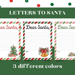 Printable Christmas Wish List | Dear Santa Letter Digital Download ...
