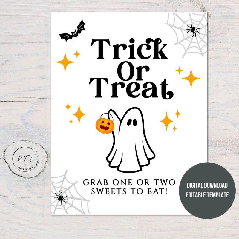 Halloween Candy Sign - Etsy