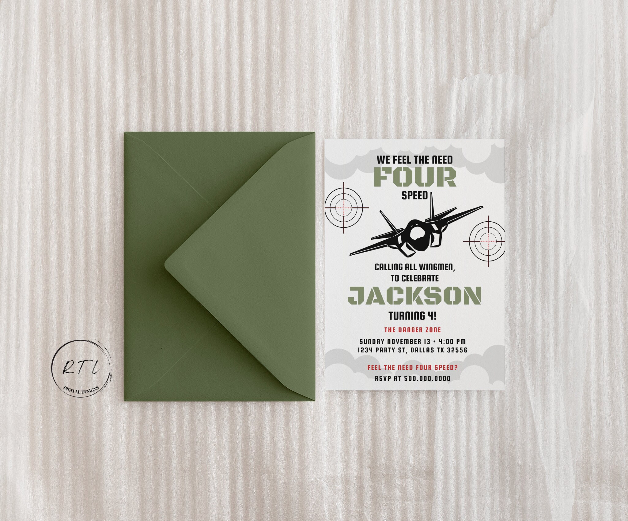 Need Four Speed Invitation, We Feel the Need Four Speed Birthday ...