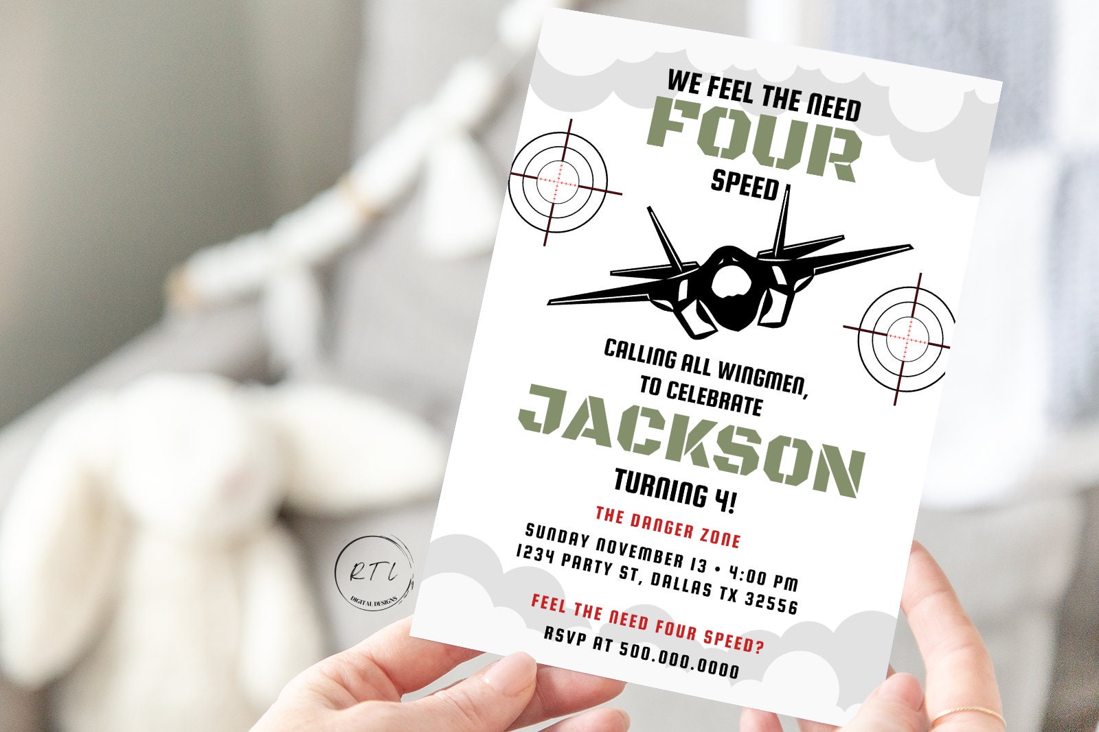 Need Four Speed Invitation, We Feel the Need Four Speed Birthday ...