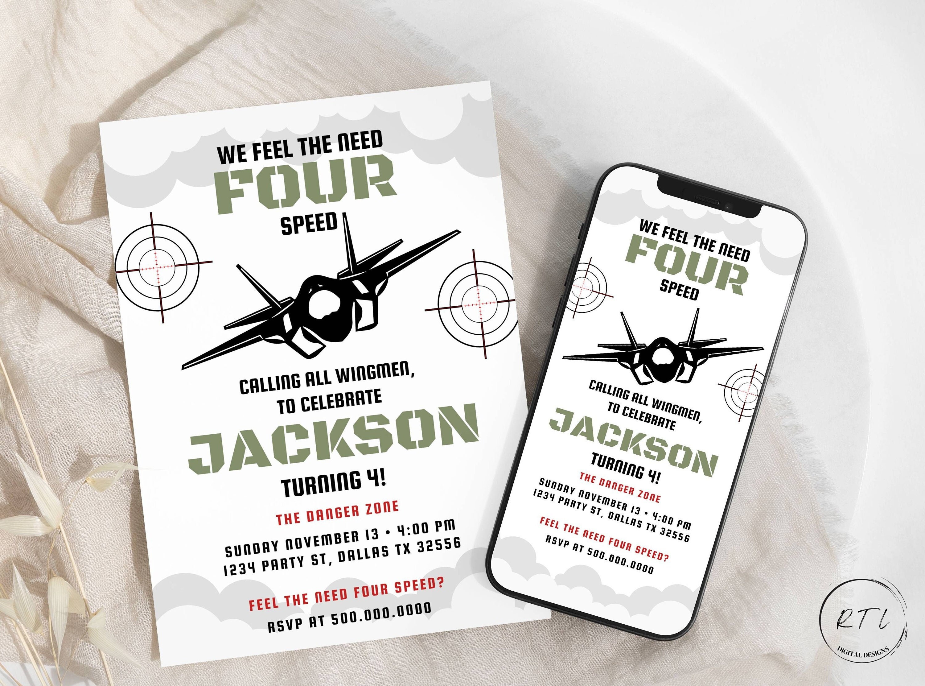 Need Four Speed Invitation, We Feel the Need Four Speed Birthday ...