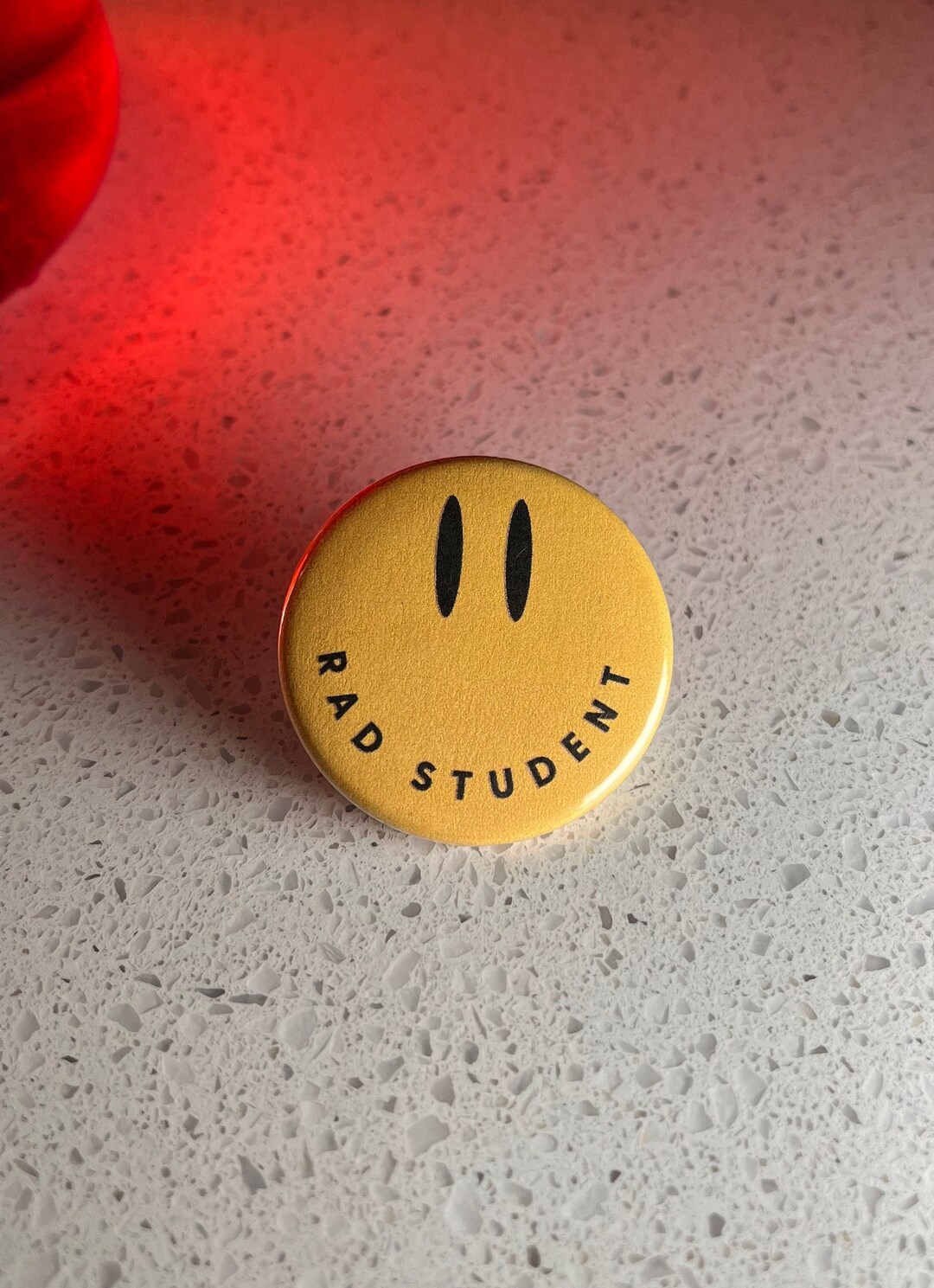 RAD STUDENT SMILEY Face 1.5 Button Xray Pinback Button - Etsy