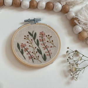 DIY 3-in-1 Beginner Embroidery Kit - 3 Inch Hoops - Mini Floral ...