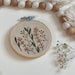 DIY 3-in-1 Beginner Embroidery Kit 3 Inch Hoops Mini Floral Embroidery ...