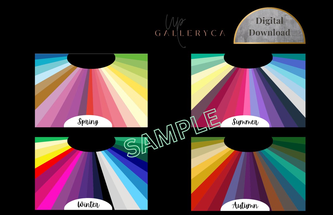 Color Analysis Swatch Digital Download Stylist Pantone Color Spring ...