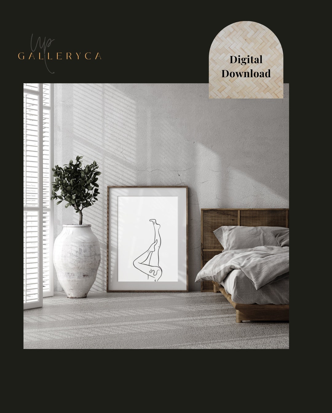 Tattooed Leg Line Art Line Art Tattoo Leg Body Art - Etsy