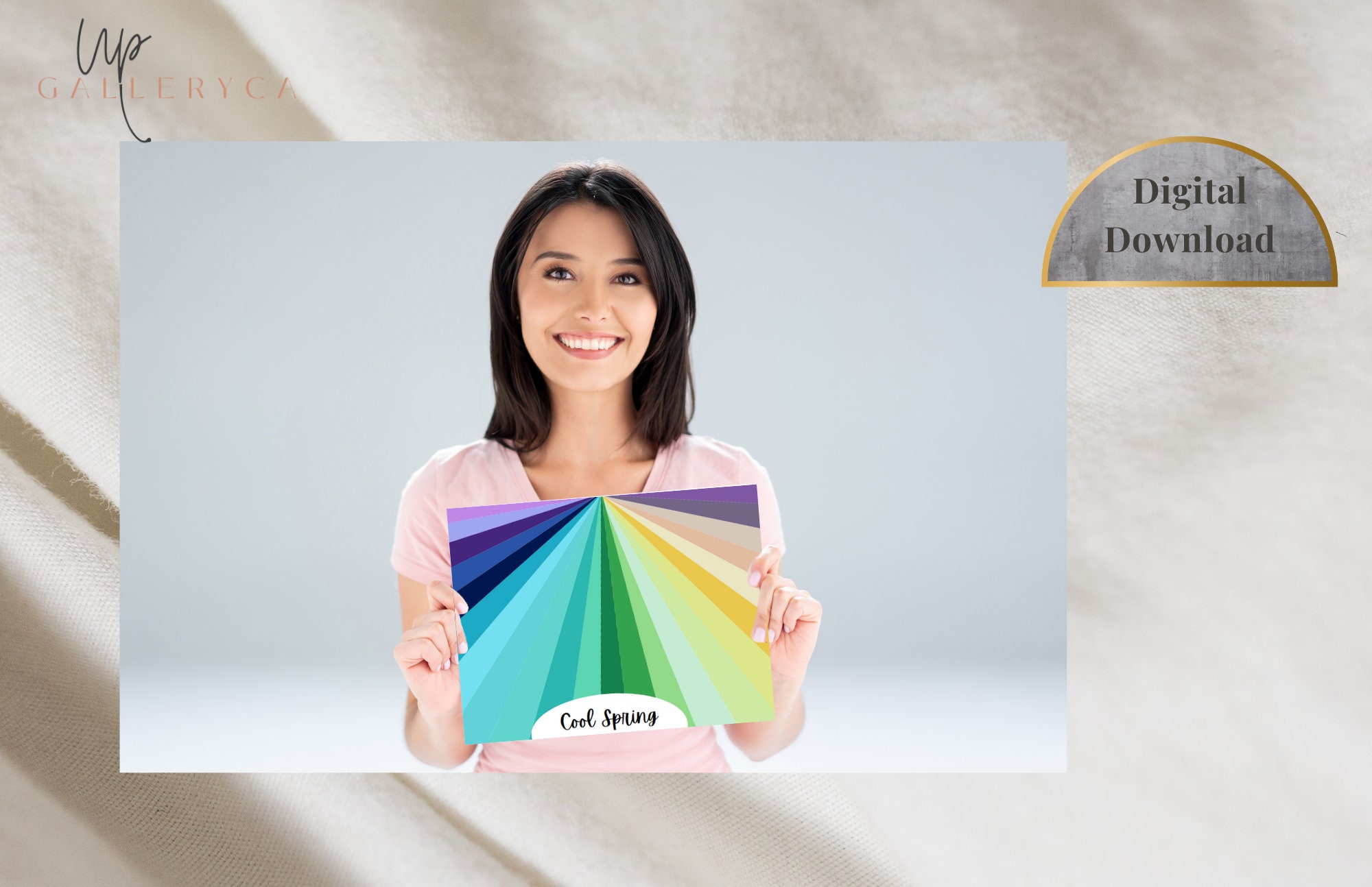 Color Analysis Swatch Digital Download Cool Warm Spring Summer Fall ...