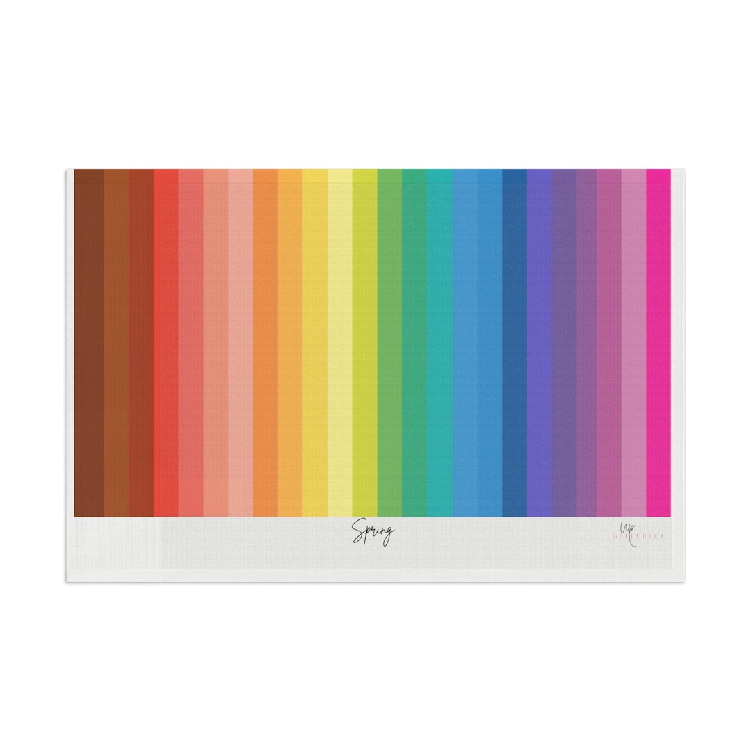 Spring Color Analysis Drape Cloth 12x 18 Color Analysis Swatch Palette ...