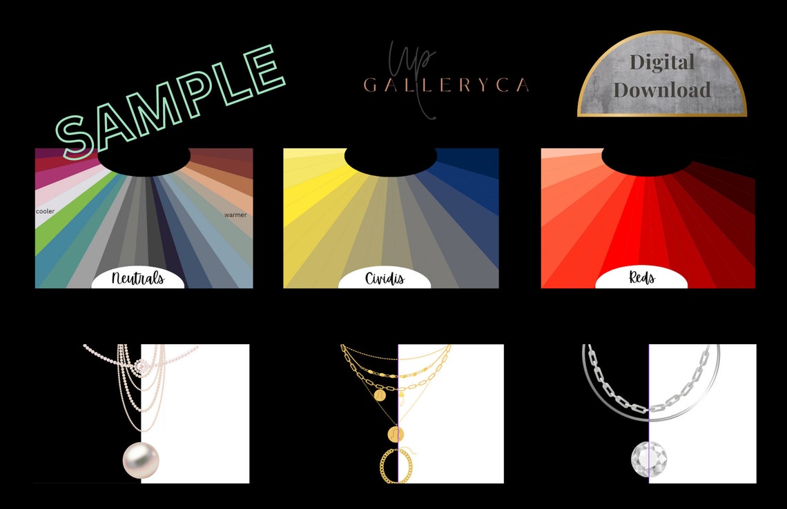 Color Analysis Swatch Digital Download Pantone Spring Summer Autumn ...