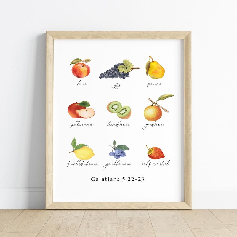 Fruit of the Spirit Poster - Etsy