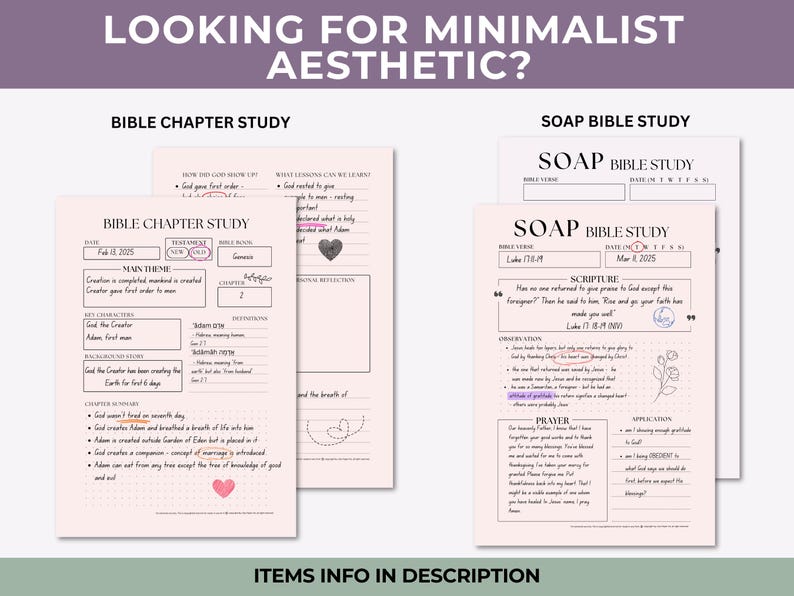 Verse Mapping Bible Study Template, Scripture Devotional Journal (PDF ...