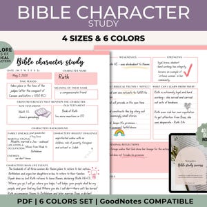 Bible Character Study, Bible Study Printables, Christian Character ...