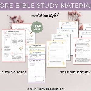 Verse Mapping Printable, Minimalist Bible Study Template, Floral ...