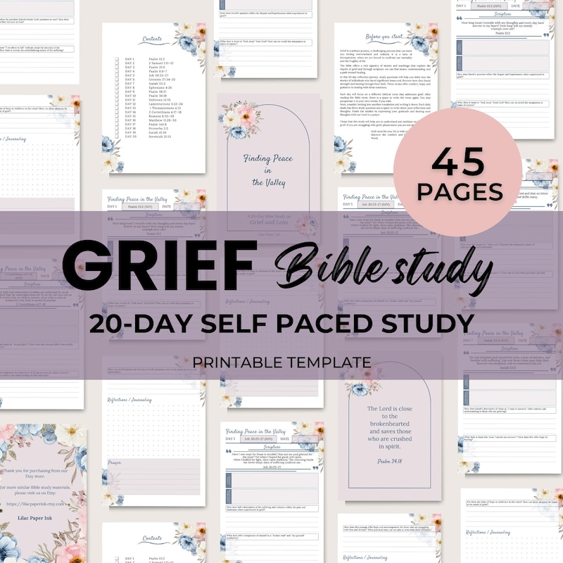 Bible Journaling Grief - Etsy
