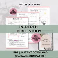 Bible Study Guide Digital Download PDF Printable Outline for Studying ...
