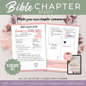 Verse Mapping Printable Minimalist Bible Study Template - Etsy Australia