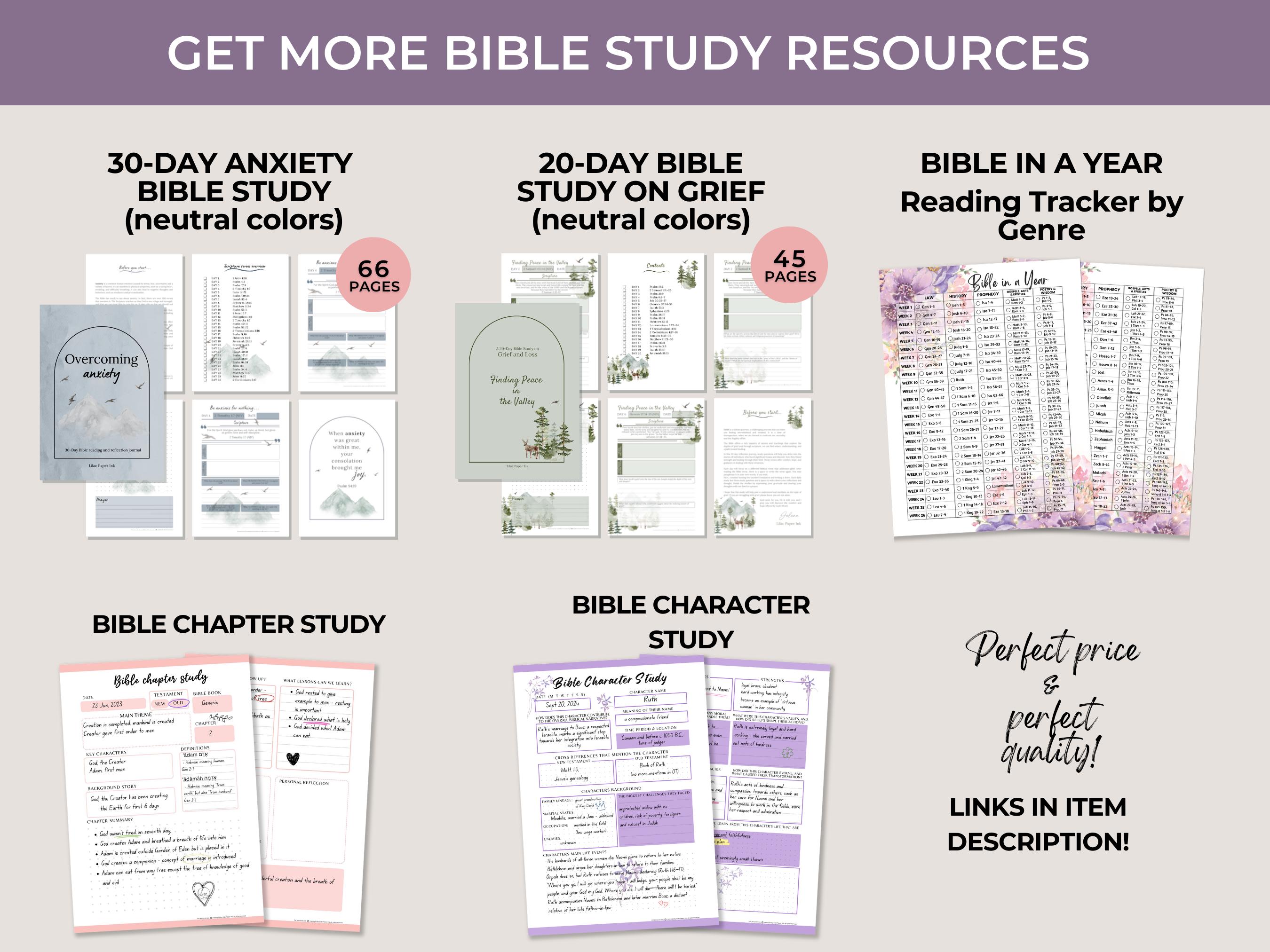 Word Bible Study, Bible Study Printable, in Depth Digital Bible Study ...