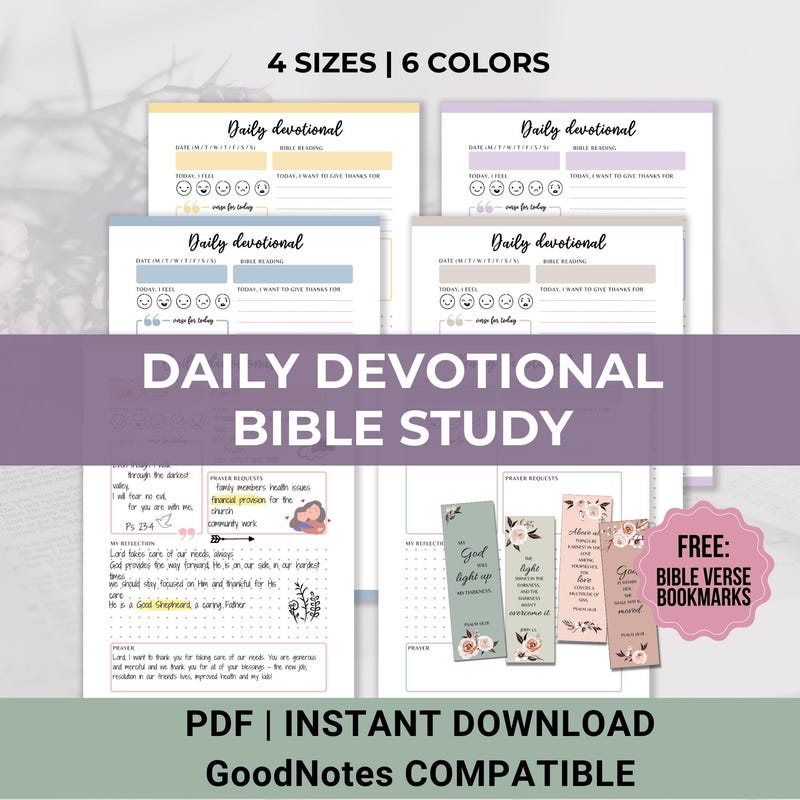 Christian Downloadable Devotional - Etsy