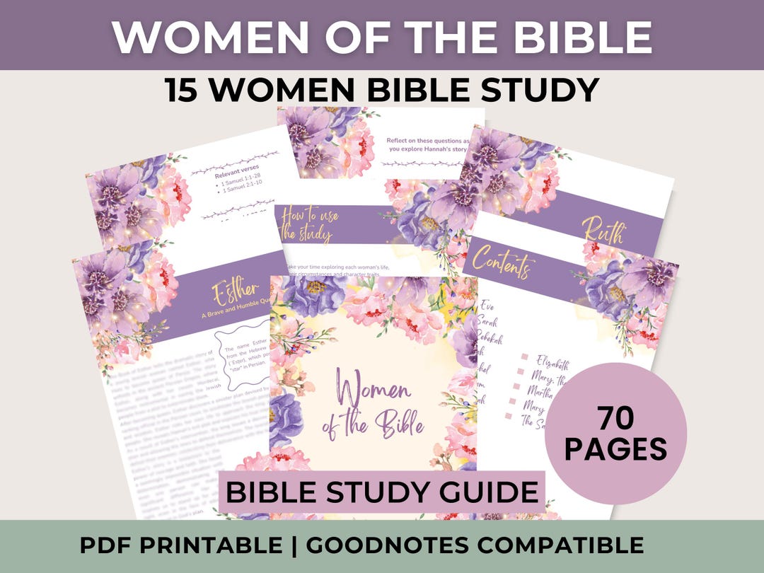 Bible Study Guide Women of the Bible Devotional Journal for Women Bible ...