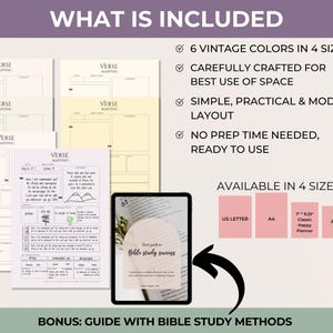 Verse Mapping Printable, Bible Study Template, Minimalist Scripture ...