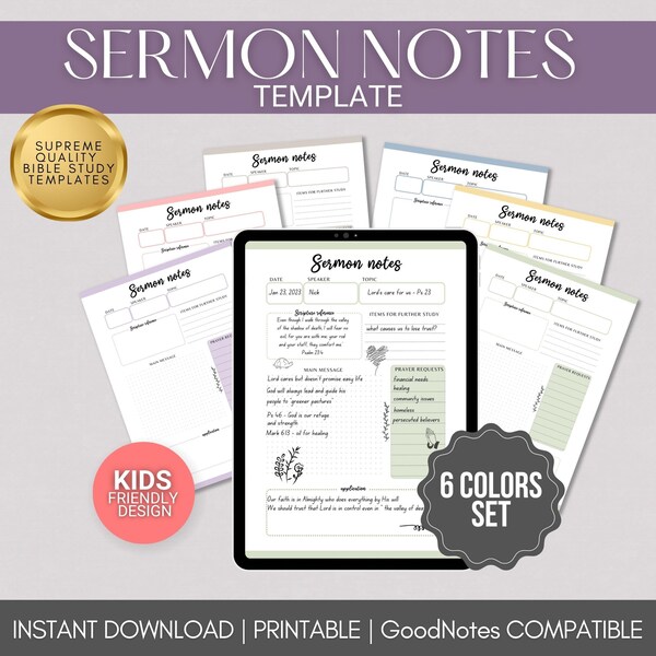 Church Cliff Notes - Etsy